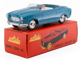 Voiture Cabriolet de couleur Bleue - PEUGEOT 403 | Marketoy